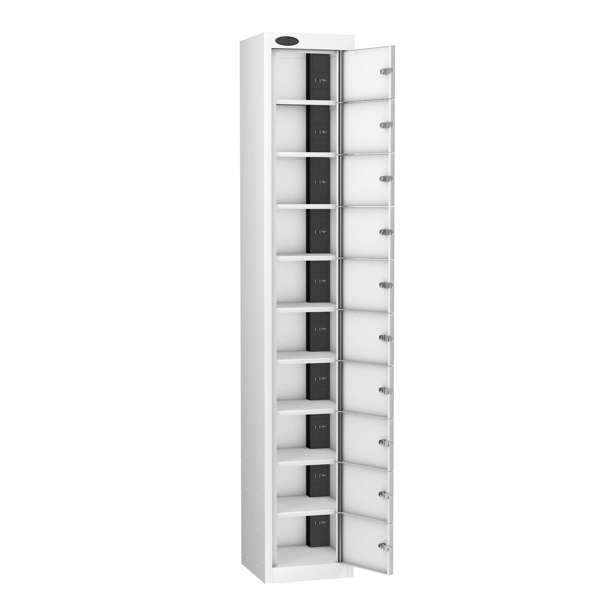 PROBE Ten Door Ten Compartment Tablet and Mobile Phone Charging Locker ...